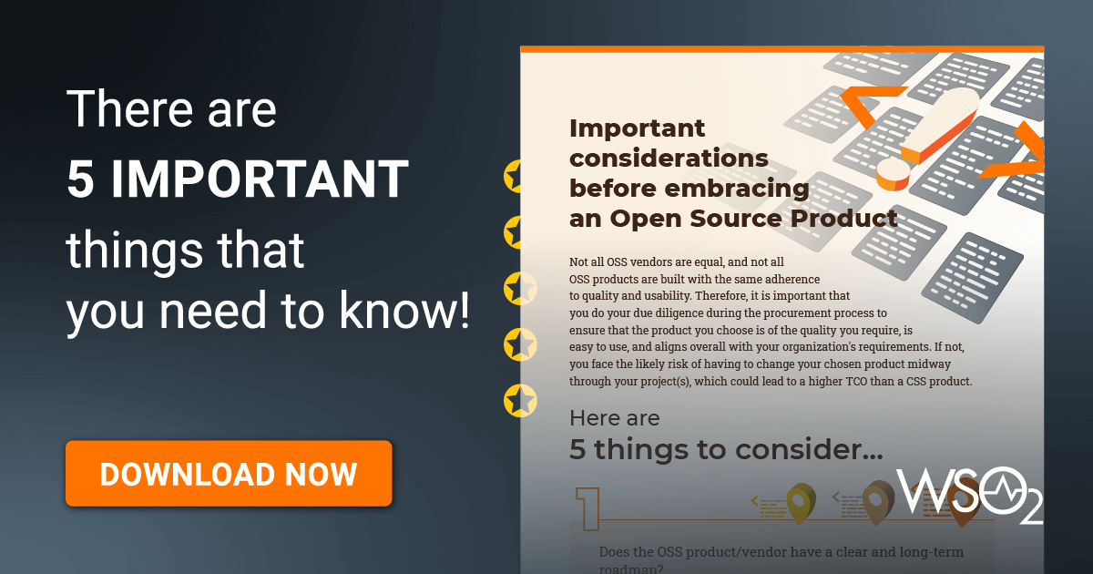 Important considerations before embracing an open source product