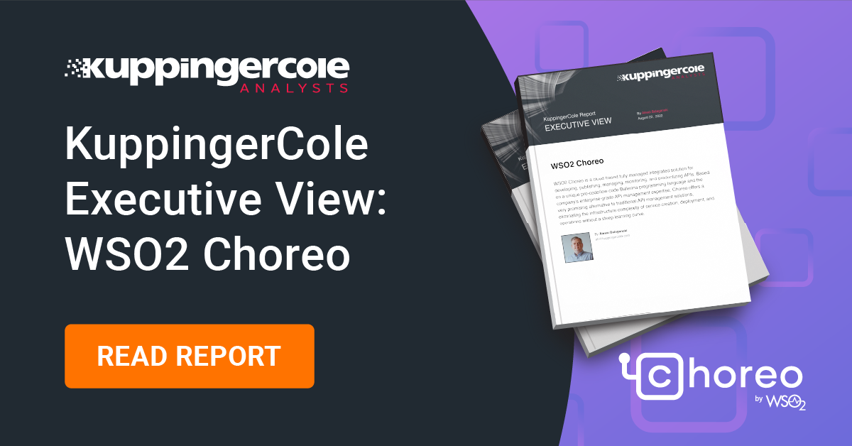 KuppingerCole Executive View: WSO2 Choreo