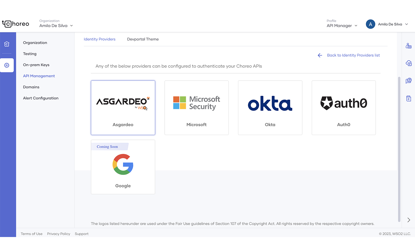 Choreo For Api Management