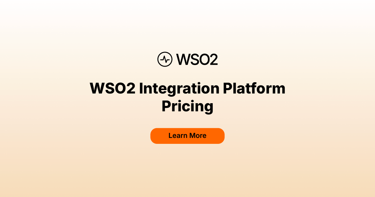 WSO2 Integration Platform Pricing