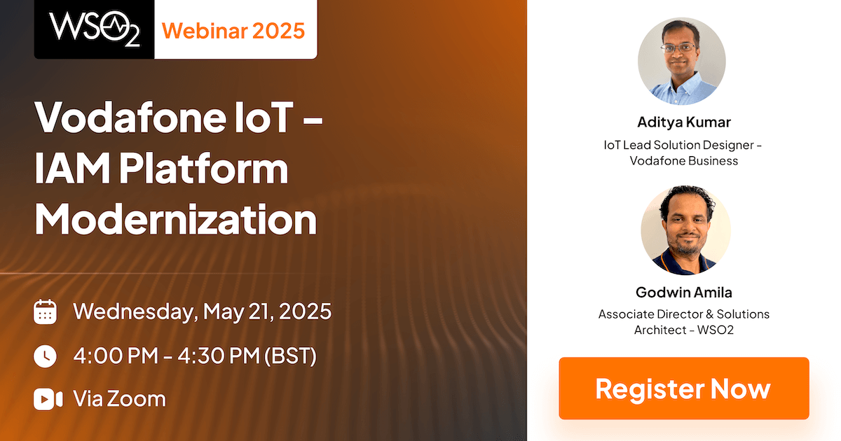 Vodafone IoT - IAM Platform Modernization | WSO2